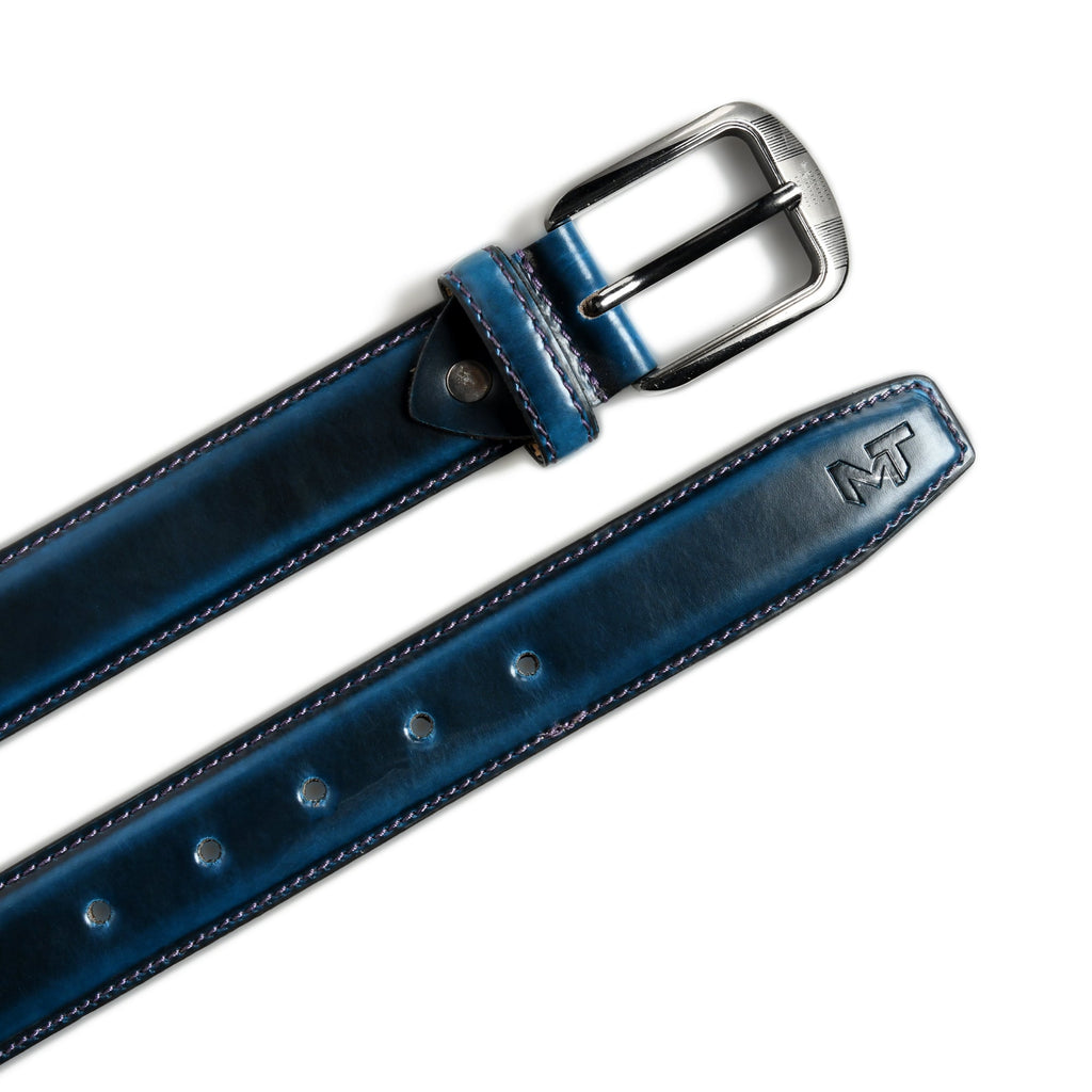 Eclipse Blue Leather Belt – The Territory Ahead